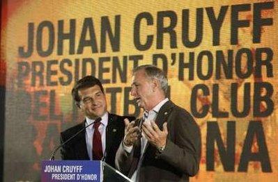Johan Cruyff becomes Barcelona´s Honorary President CCTV-International